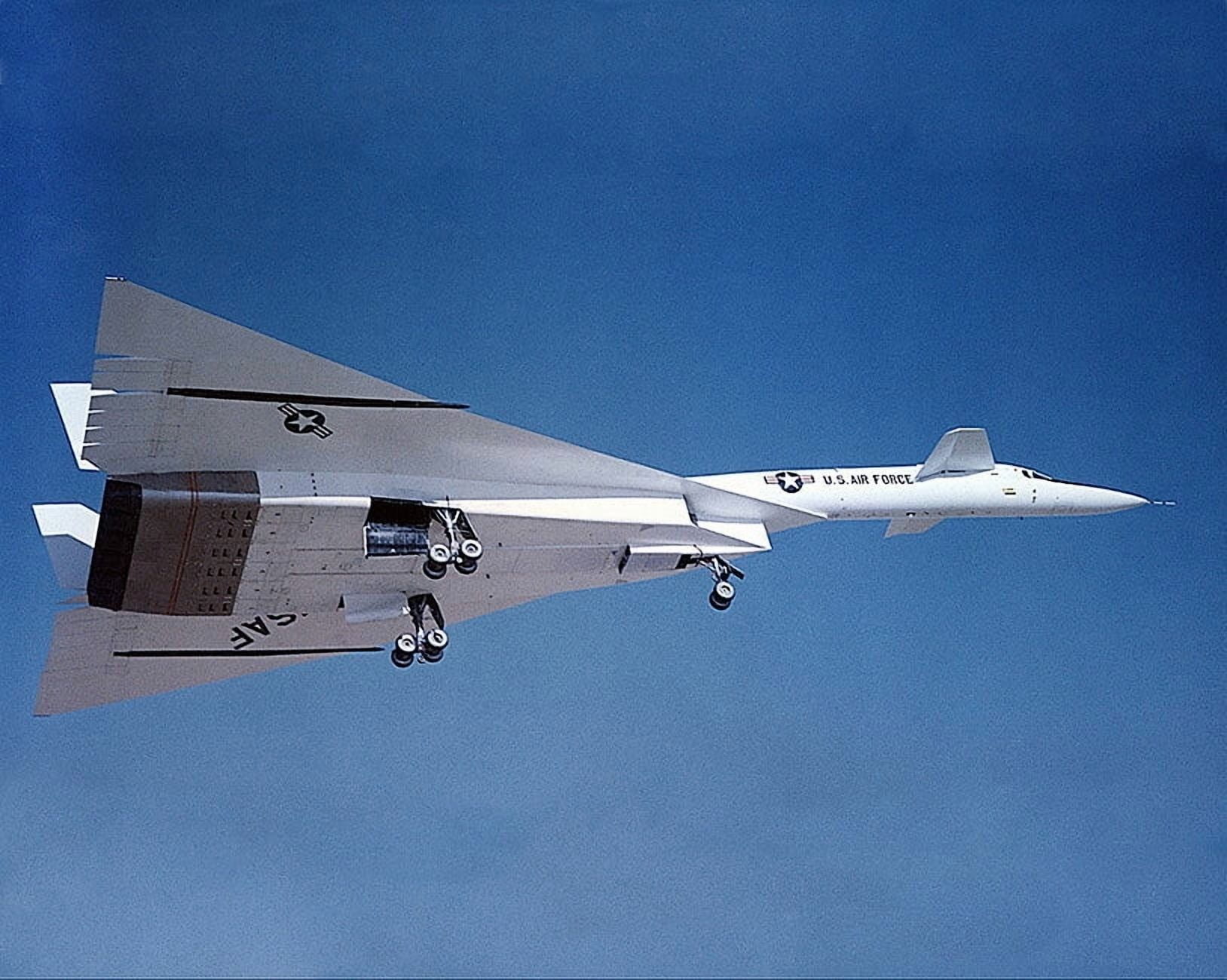 XB-70 / XB-70A Valkyrie on Approach Style -1 - 12x18 Inch Laminated ...