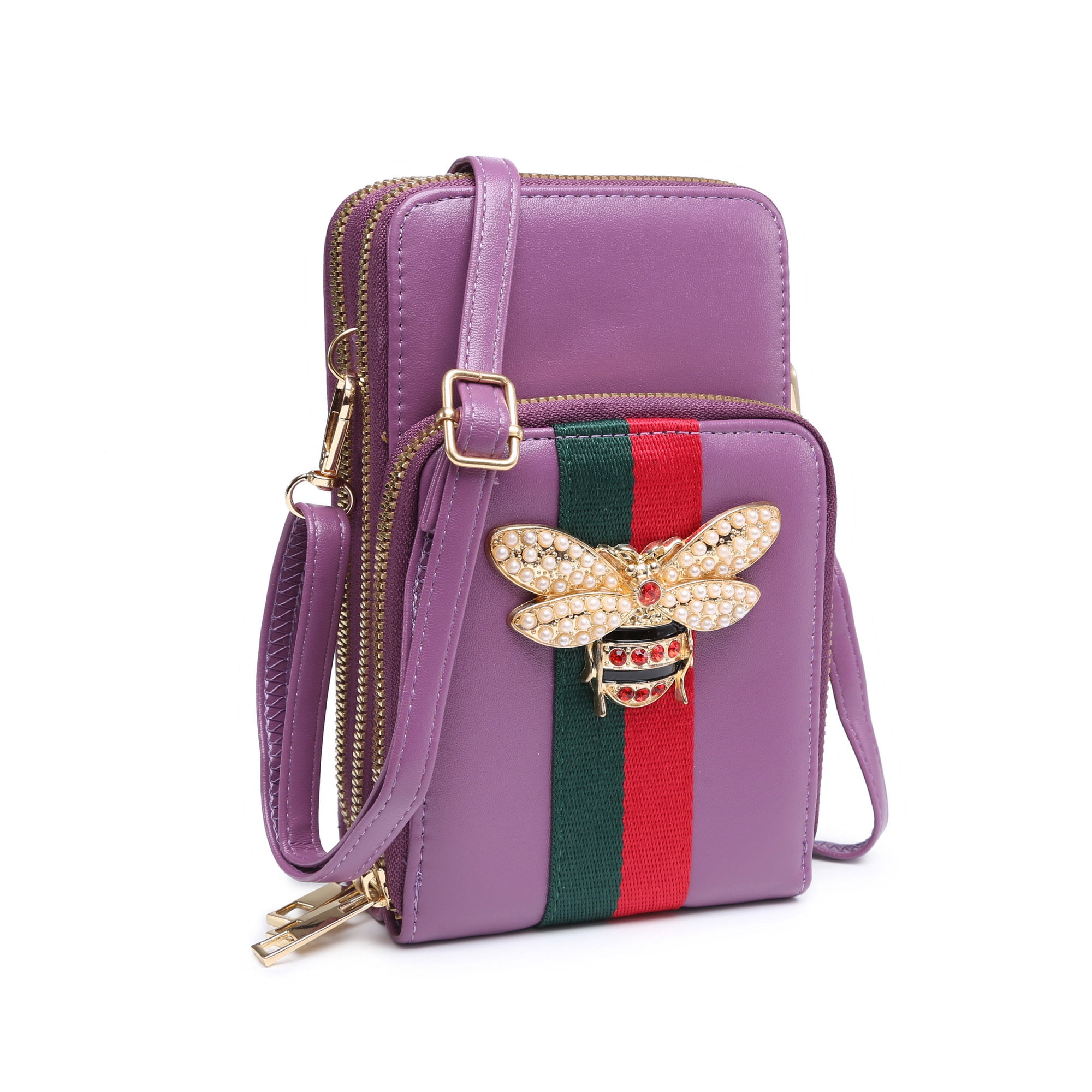 XB Bow Decorated Crossbody Cell Phone Purse for Womens Crossbody Wallet ...
