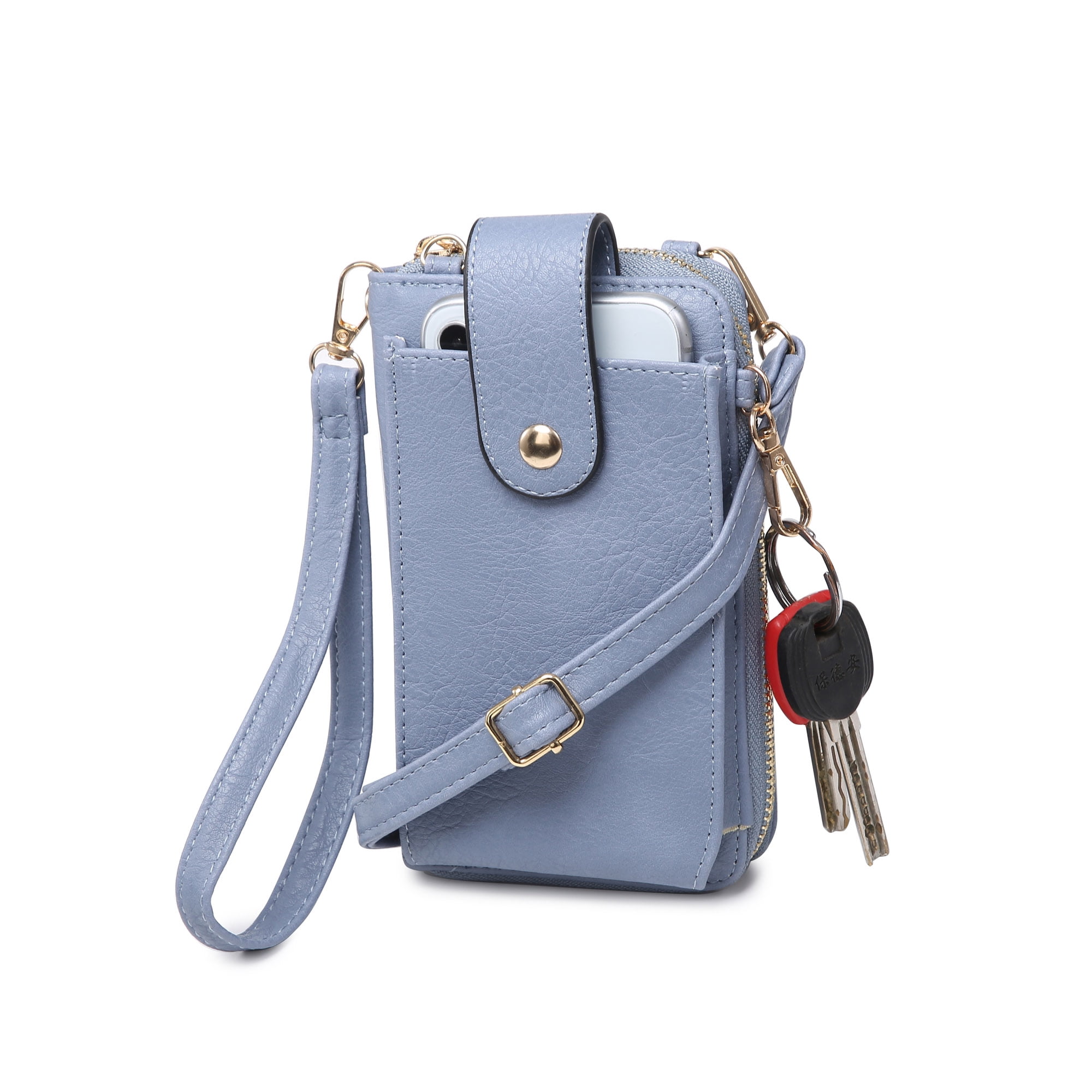 XB Crossbody Cell Phone Purse Floral Shoulder Bag Vegan Leather Wallet ...