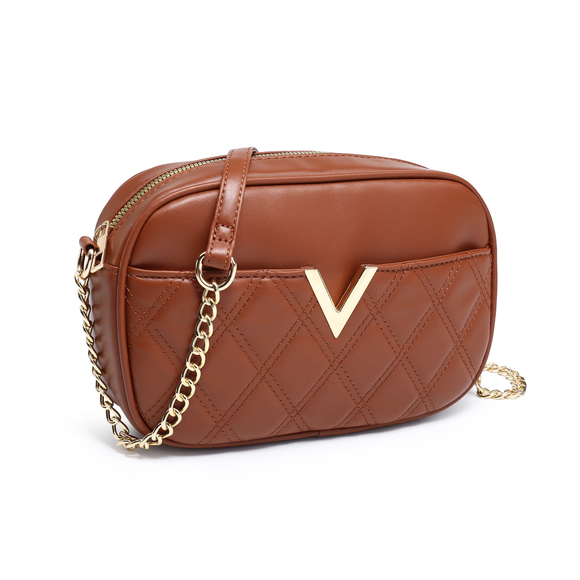 XB Vegan Leather Crossbody Messenger Bag Women Shoulder Handbag Chain ...