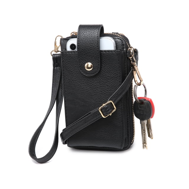 XB Women Leather Crossbody Wallet Cell Phone Purse Checkered Shoulder ...