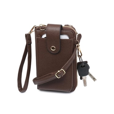 XB Crossbody Cell Phone Purse Floral Shoulder Bag Vegan Leather Wallet ...