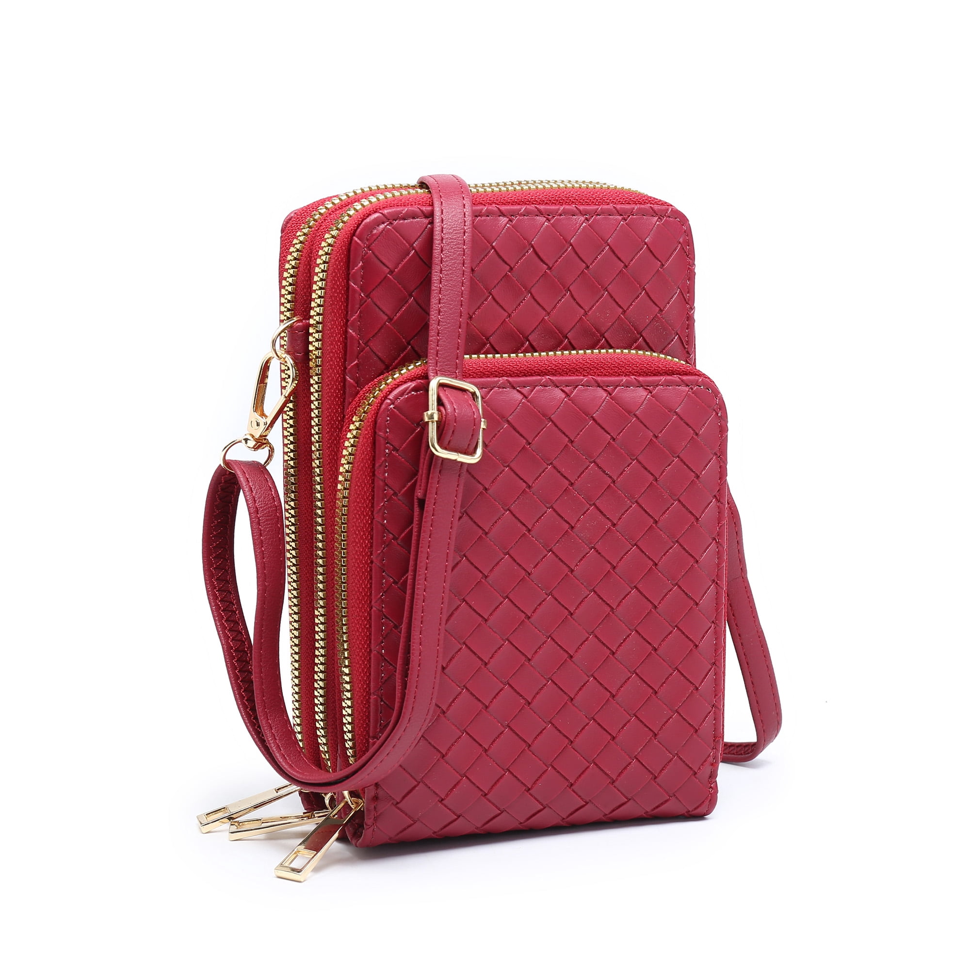 XB Womens Leather Crossbody Card Wallets Cell Phone Purse Clutch ...