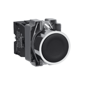 XB2BA21C Schneider Momentary Black Push Button Switch (ZB2-BZ101+ ZB2 ...