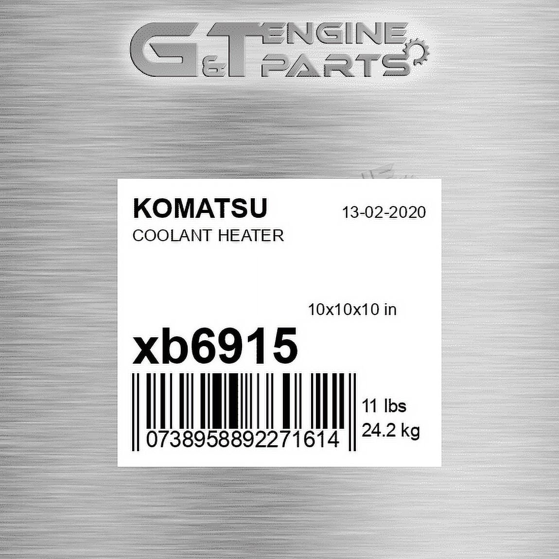 XB6915 COOLANT HEATER fits KOMATSU (New OEM) - Walmart.com