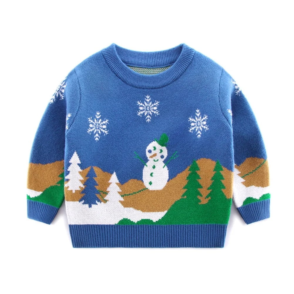 XBASW 4-12 Years Kids Christmas Sweaters Fall Winter Holiday Knitted ...