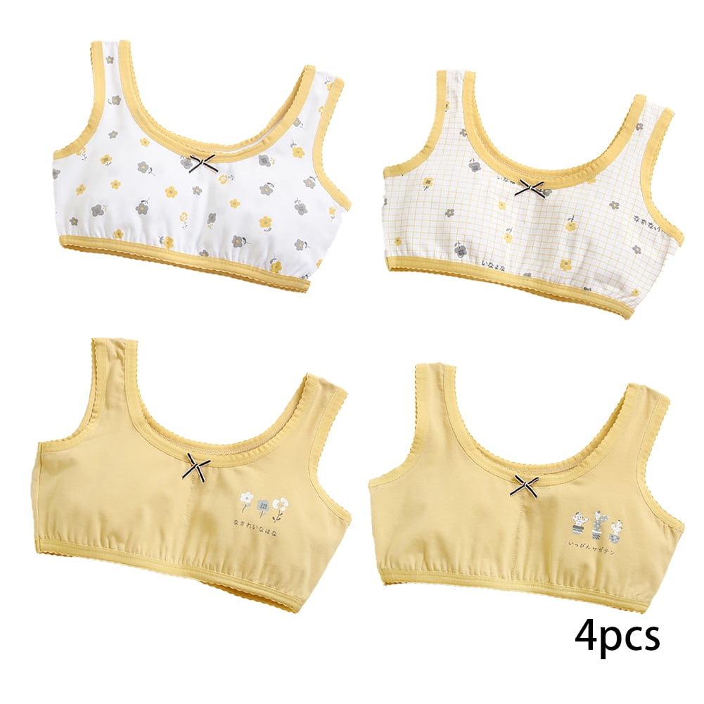 XBASW 7-12 Years Girls Bra, Kids Girls Training Bra Cotton Bralette ...