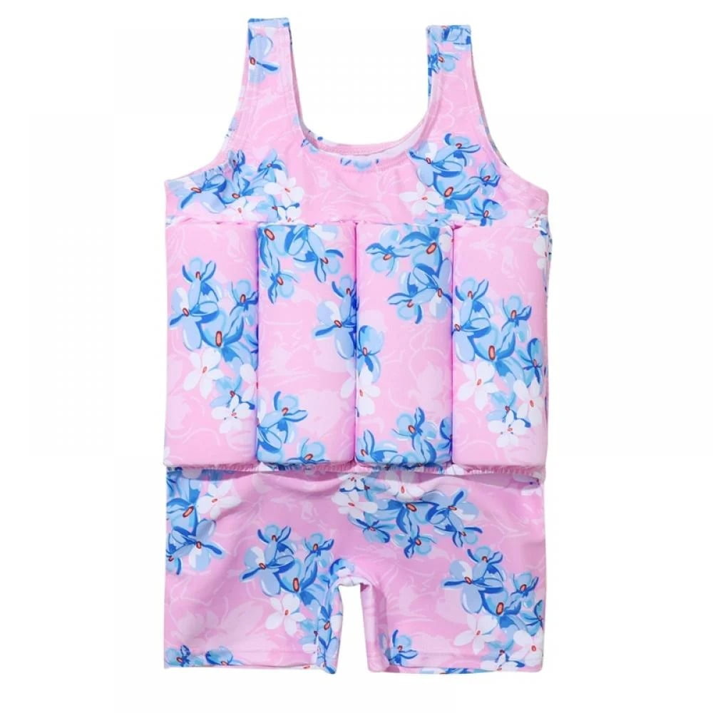 XBASW Baby Toddler Girls One-Piece Swimsuits Floating Swimsuit Kids ...