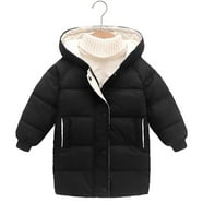 Boys Girls Kid Winter Thick Jacket Warm Zipper Hooded Windproof Coat Cute Outwear,2-7T - Walmart.com