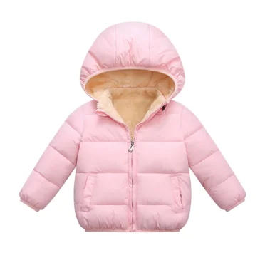 Infant & Toddler Girls Blue Rainbow Print Hooded Ski Jacket Puffer Coat ...