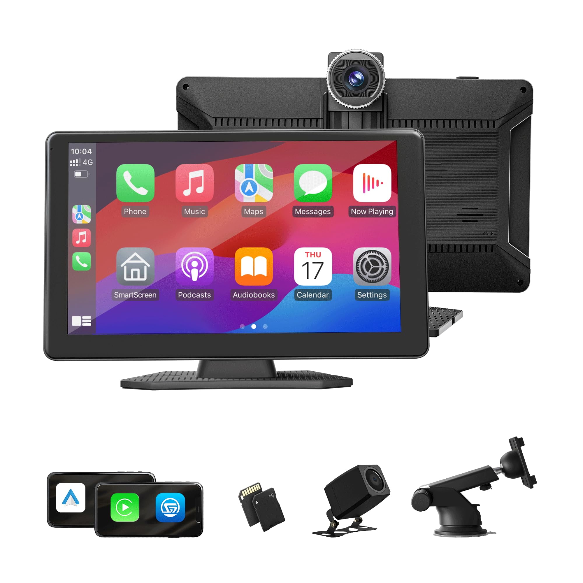 XBAY 9" Carplay Screen for Car, Support Apple Carplay & Android Auto ...
