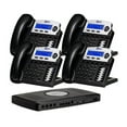XBLUE X16 Office Phone System w/4 Phones - Auto Attendant, Voicemail ...