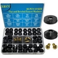 XBVV Assorted Kit: 96pc Flat & Beveled Faucet Washers with Brass Bibb ...