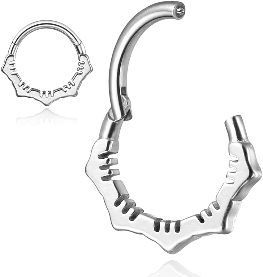 XBage 1Pack 16G/8Mm Surgical Stainless Steel Segment Nose Rings ...
