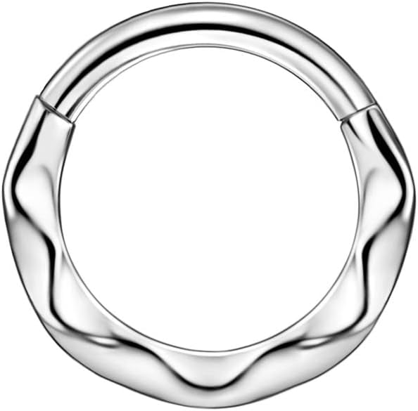 XBage 316L Surgical Steel Wave Piercing Rings For Septum Daith[bh2022 ...
