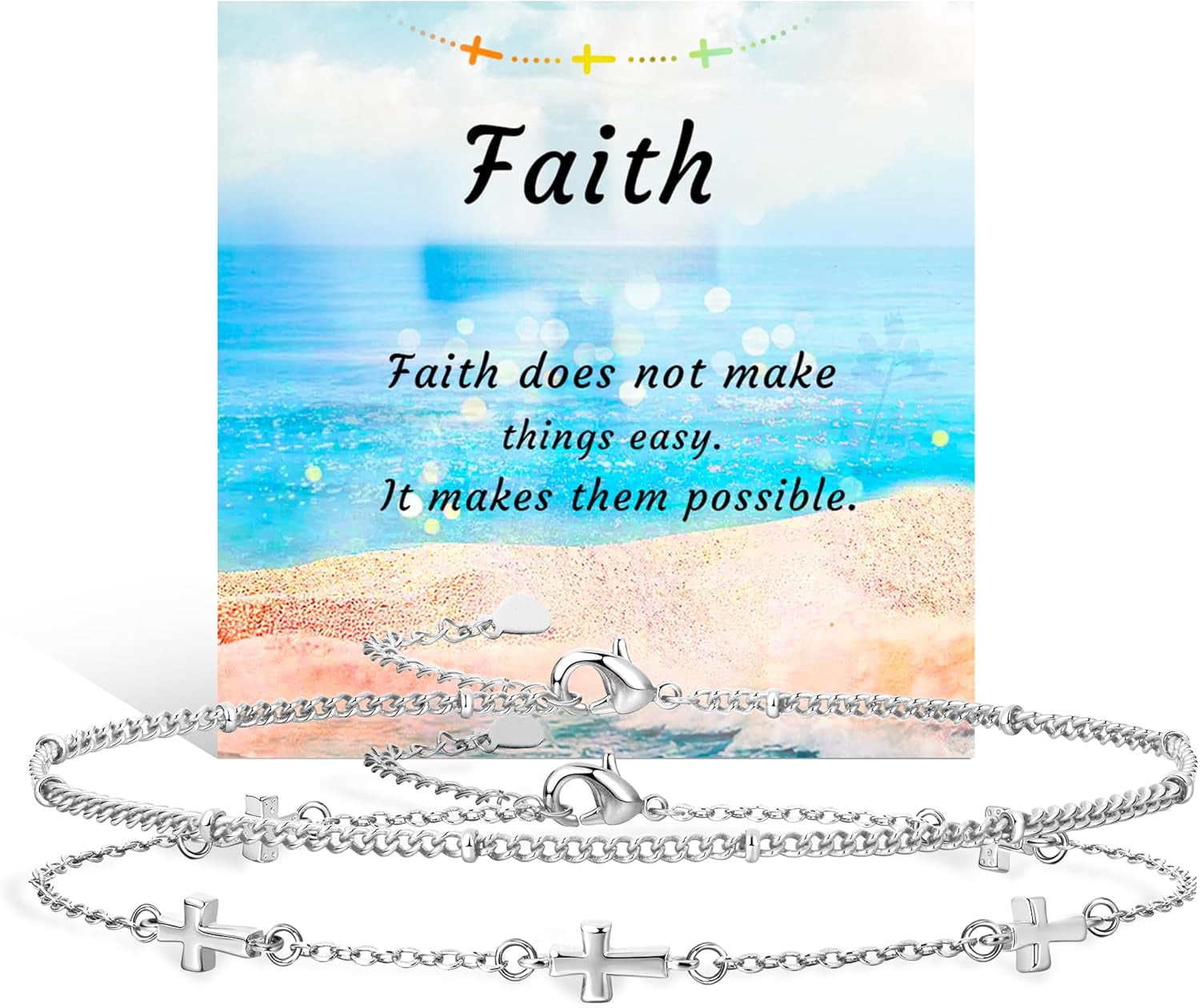 XBage Anklets For Women 18K Gold Silver Plated Ankle Bracelets ...