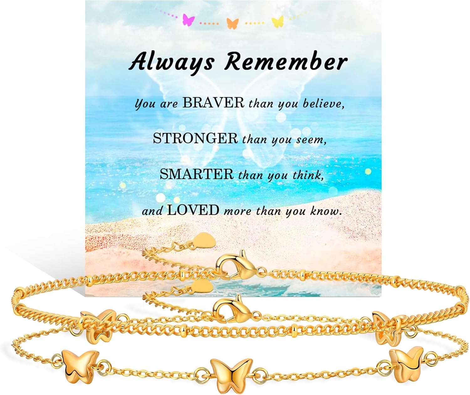 XBage Anklets For Women 18K Gold Silver Plated Ankle Bracelets ...