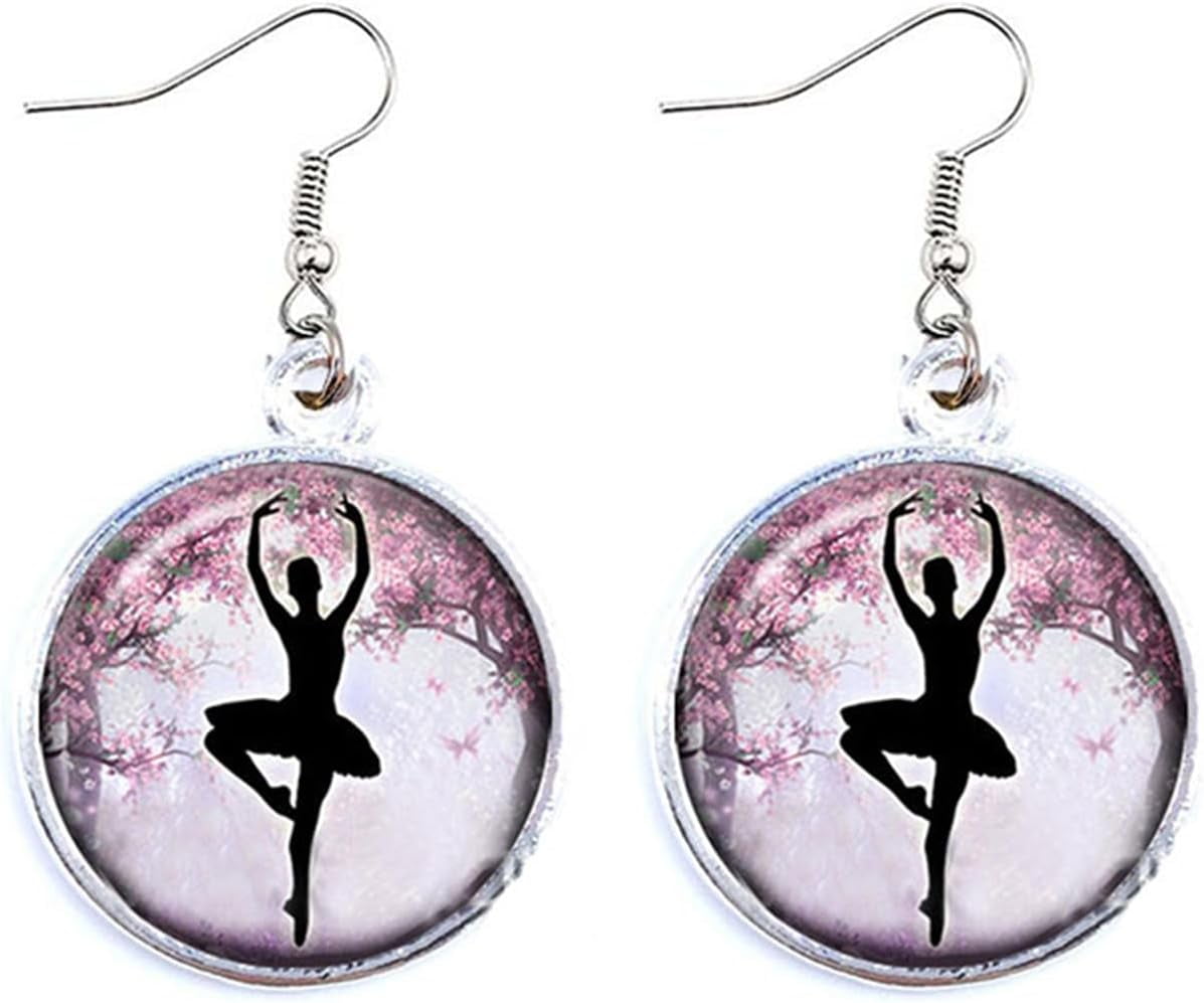 XBage Ballerina Earrings For Women Lifelike Gold Silver Plated Dancer Jewelry Embellished Sweet ...