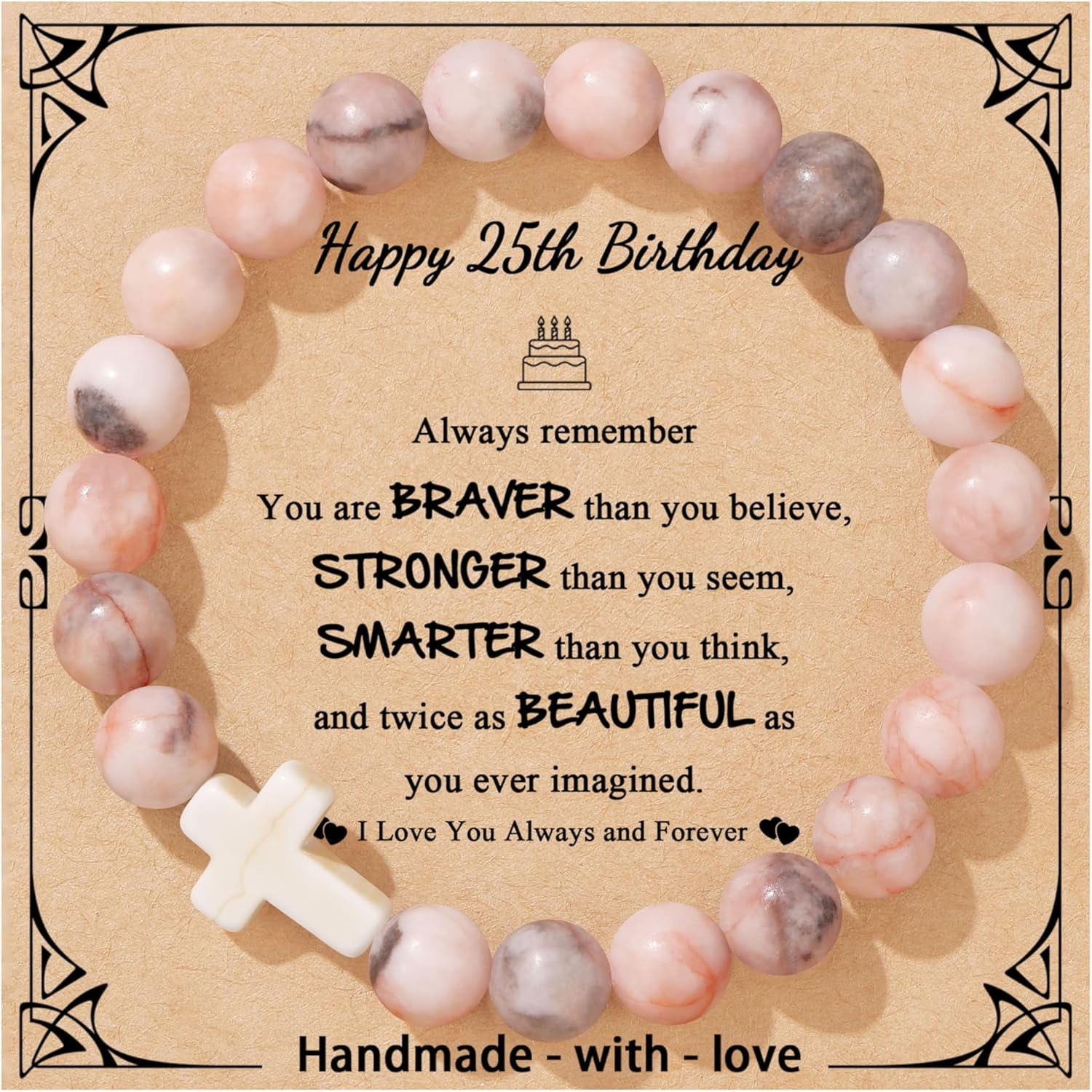 XBage Birthday Gifts For Women Girls Natural Stones Bracelets 13 16 18 ...