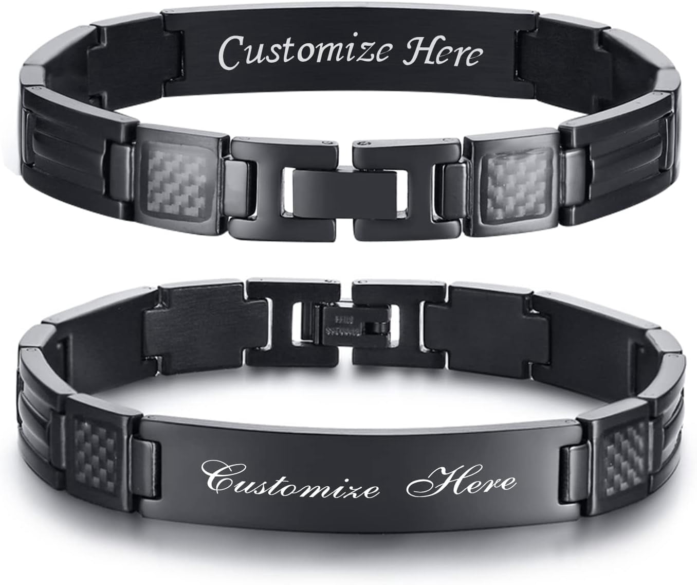 XBage Fathers Bracelet Gifts For Dad, Personalized Adjustable Stainless ...