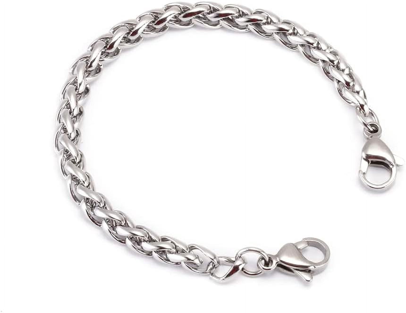 XBage Medical Bracelet Chain - Stainless Steel Wheat Chain ...