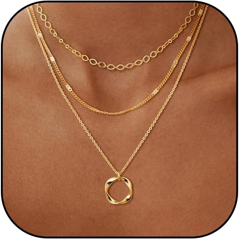 XBage Stacked Necklaces For Women Gold Layering Necklaces For Women ...