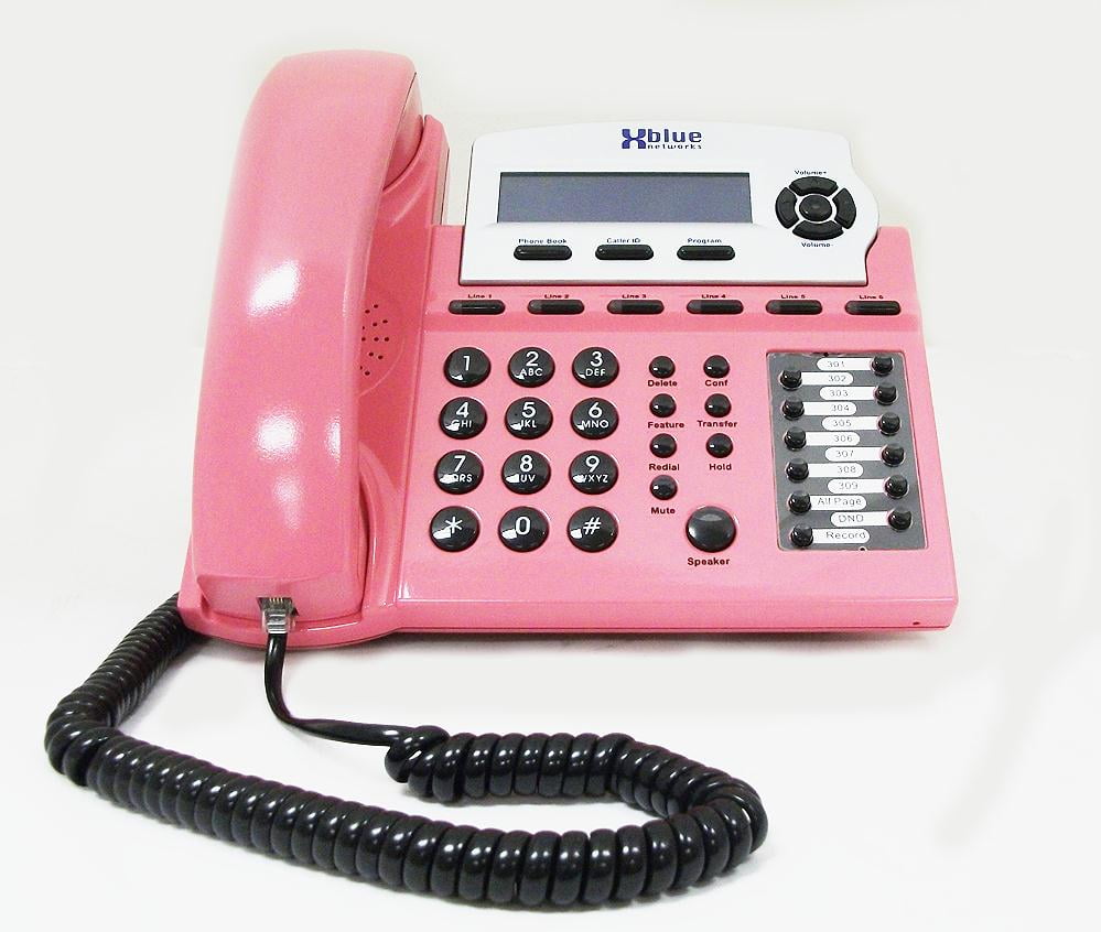 XBlue Designer X16 IP Phone, 3 Multiple Conferencing, Pink - Walmart.com