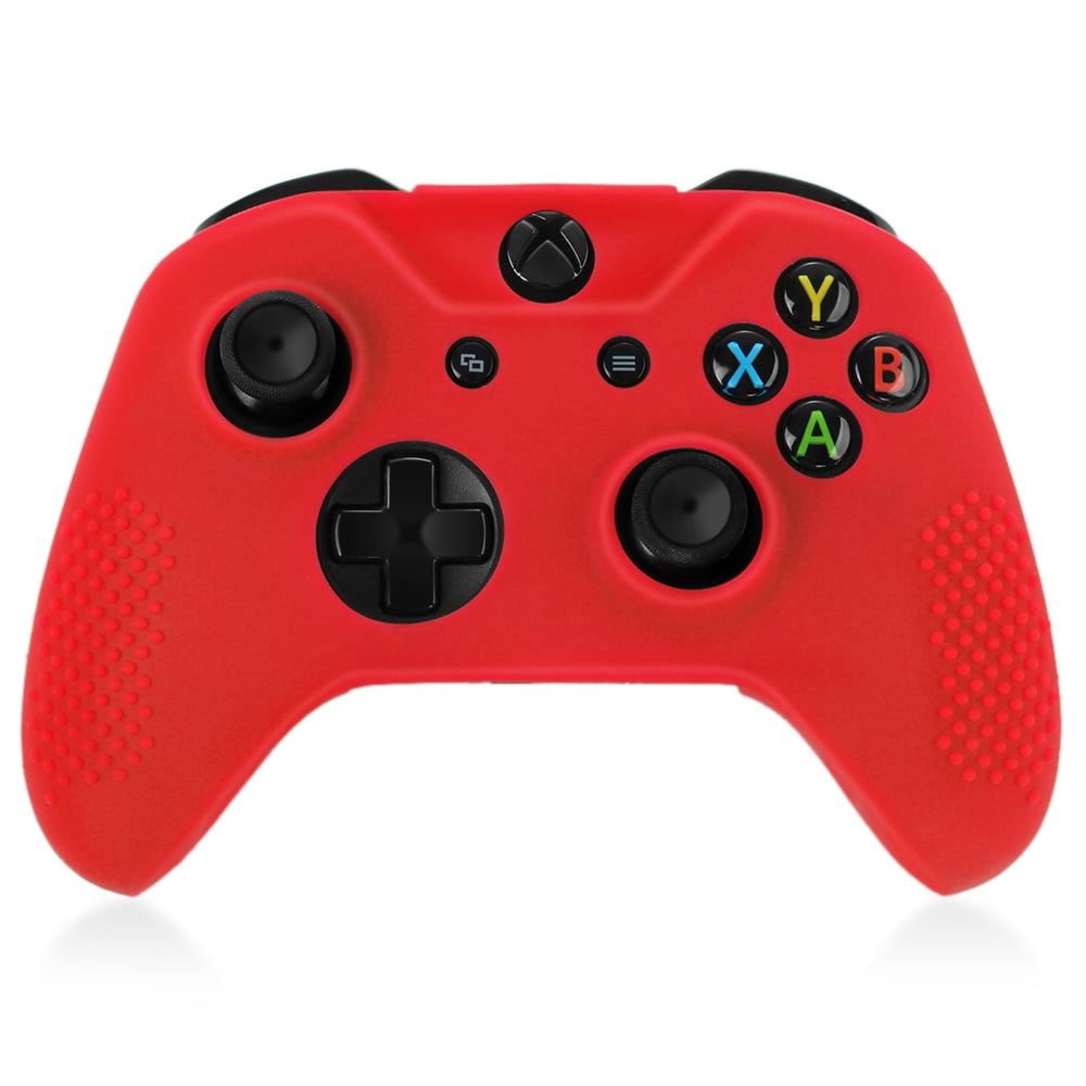XBox One / XBox One S / XBox Controller Case (Red) - Soft Silicone Gel ...