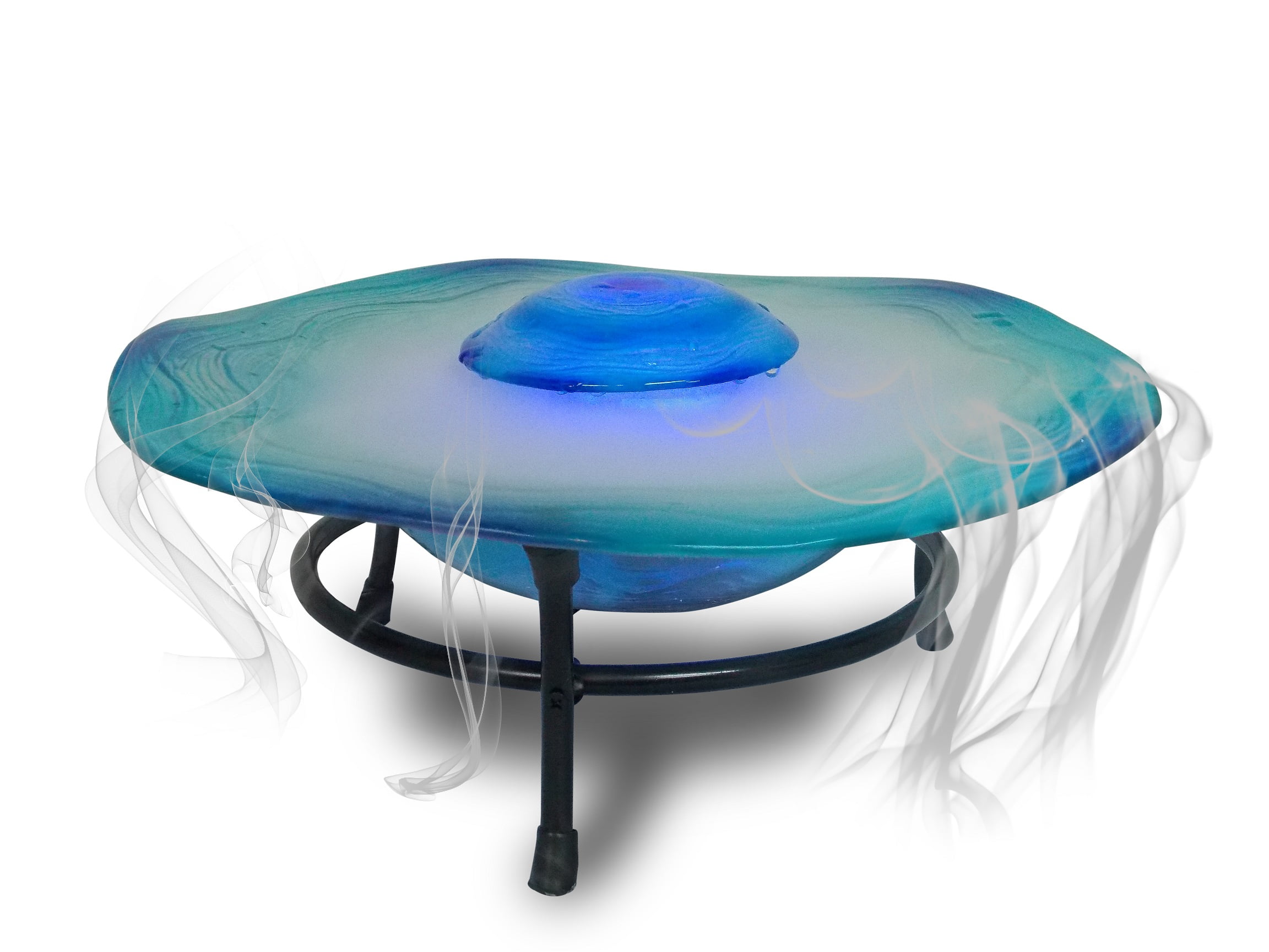 XBrand 8 in Tabletop Mist Fountain with 12 Color-Changing LED Lights ...