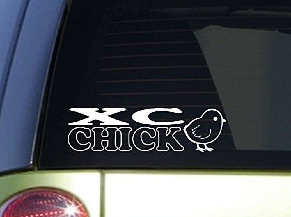 XC chick *J234* 8 inch wide Sticker cross country decal - Walmart.com