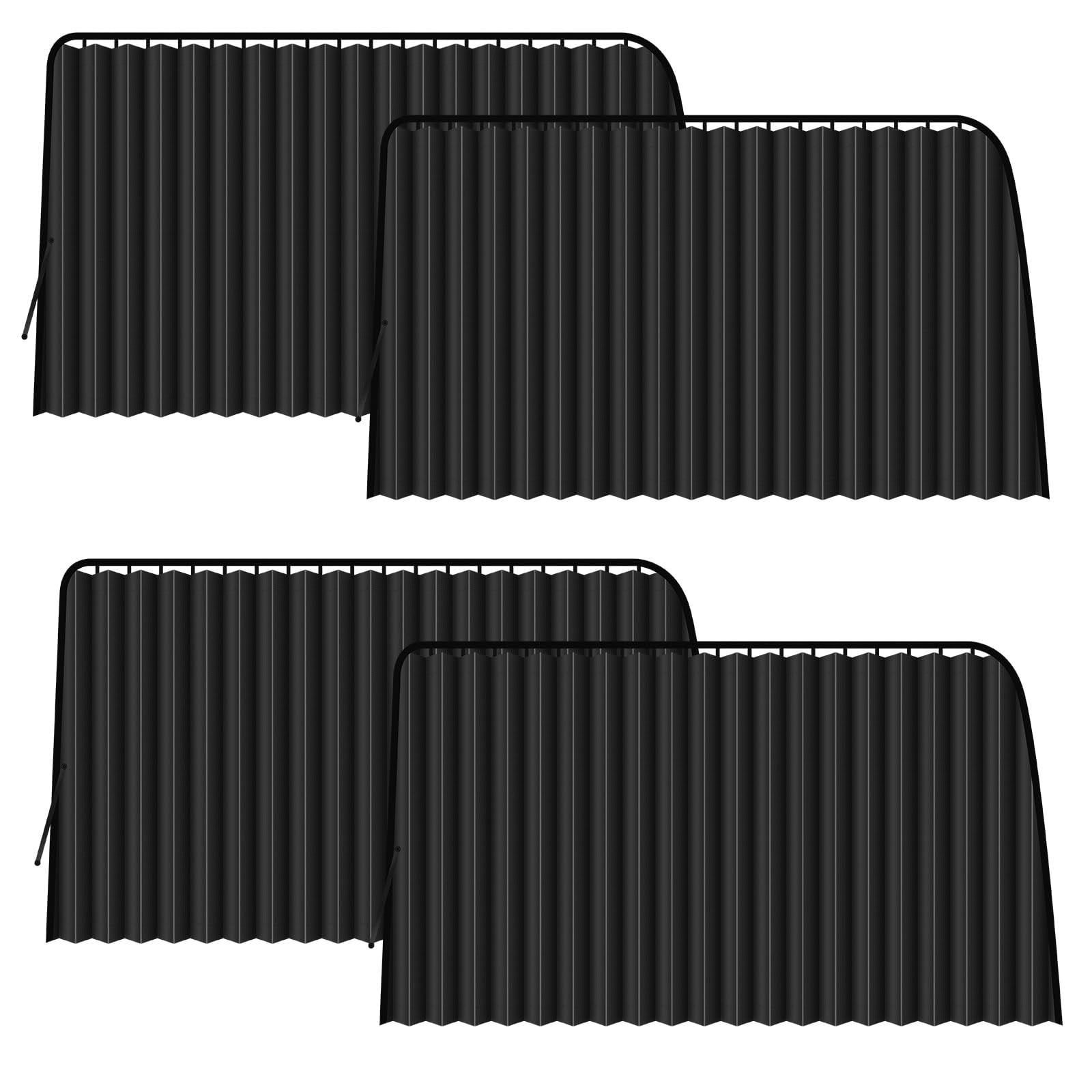 XCBYT Car Shades RRF12 - 4 Pack Car Covers 99% UV Glare Protection Car ...