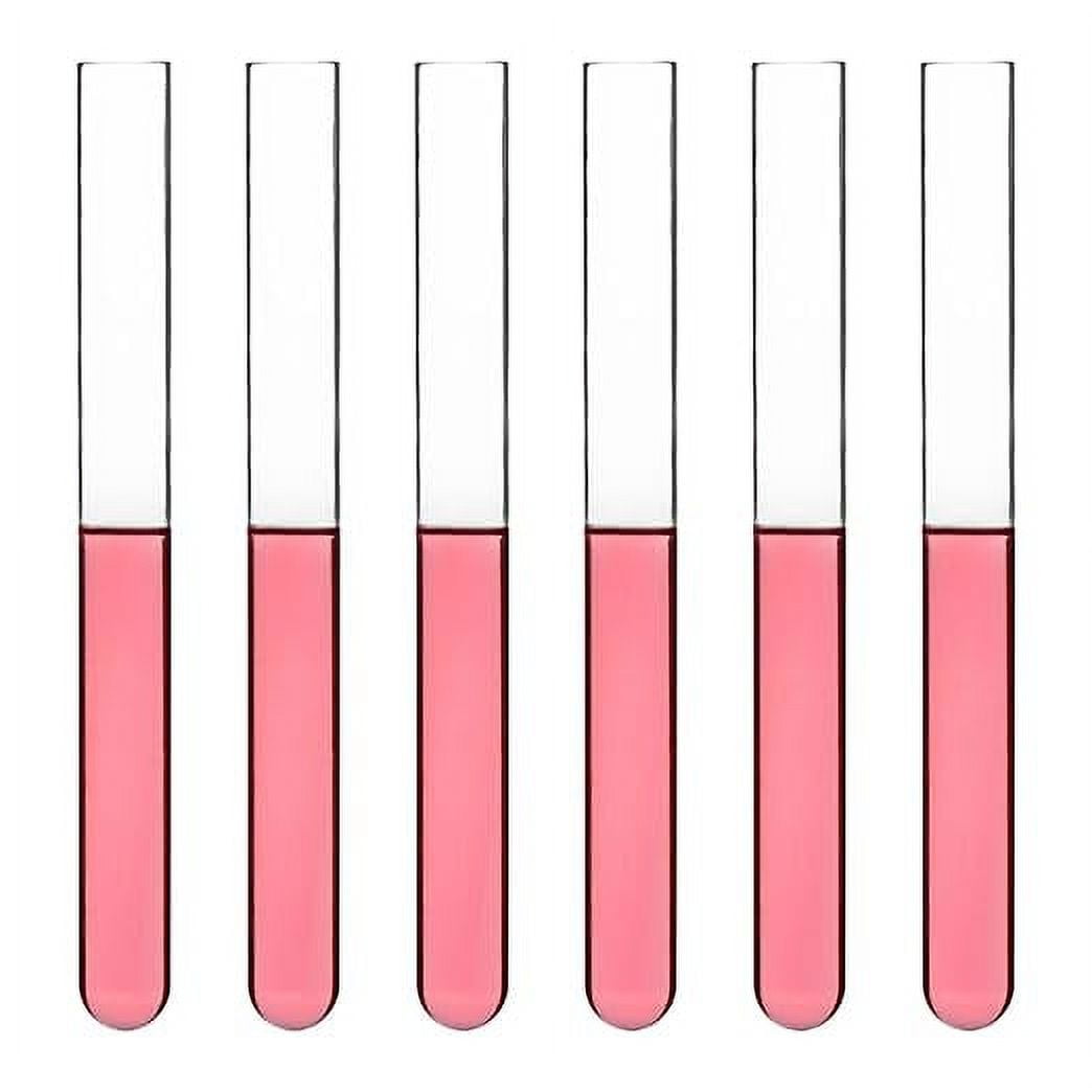 XCD Glass Test Tubes (20 Pack), Transparent Test Tubes Borosilicate ...