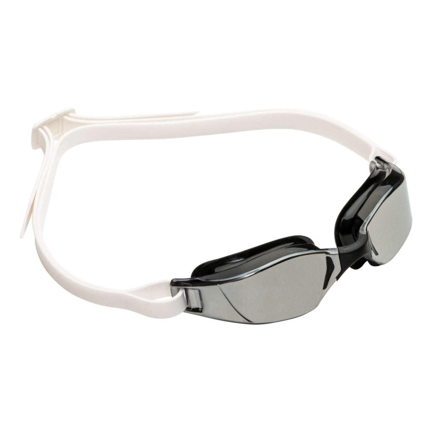 XCEED Titanium Mirrored Lens Swim Goggles, Black & White, 192270 ...