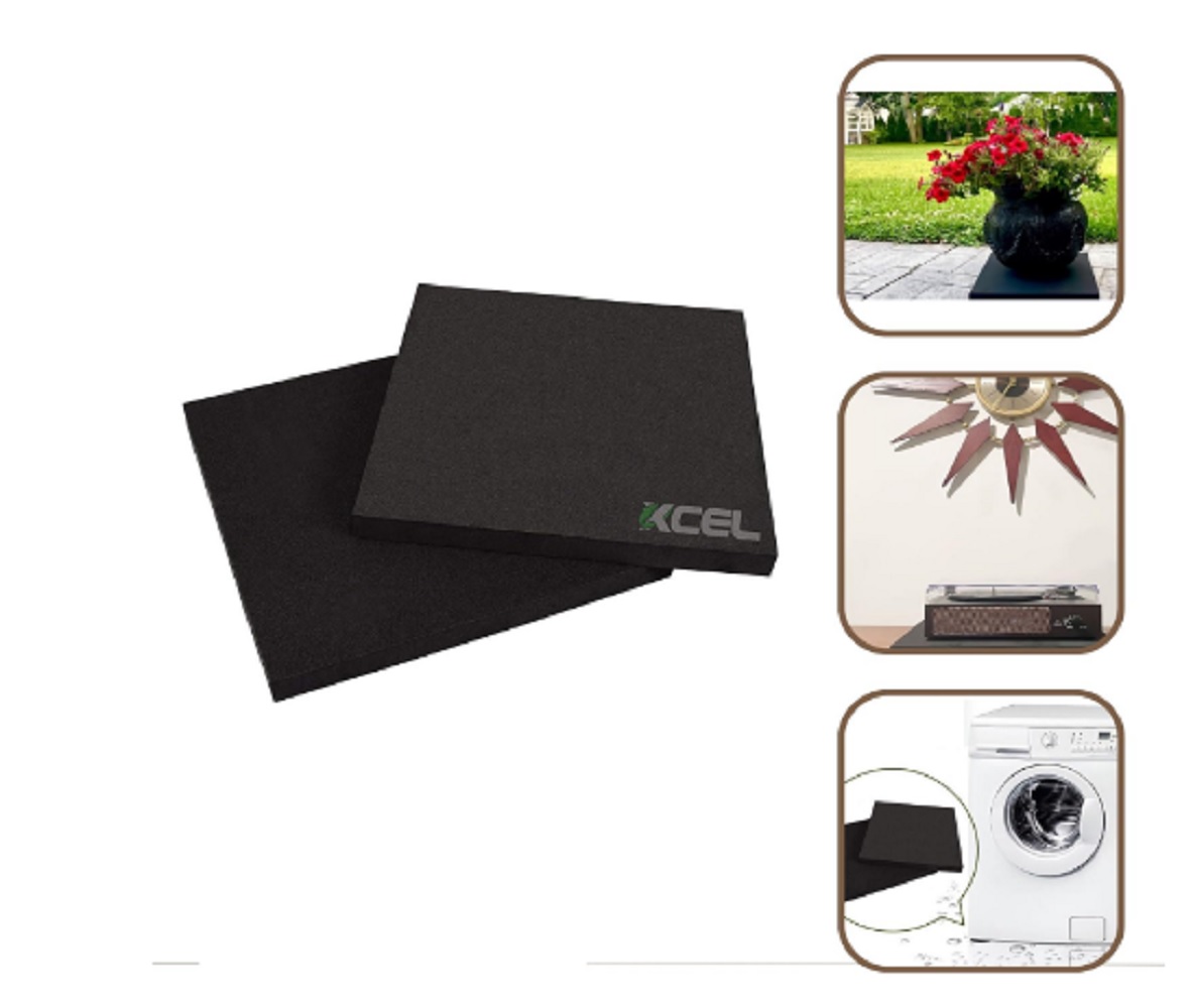 XCEL 2 Pack Lightweight And Versatile Foam Rubber Pad Anti Vibration ...
