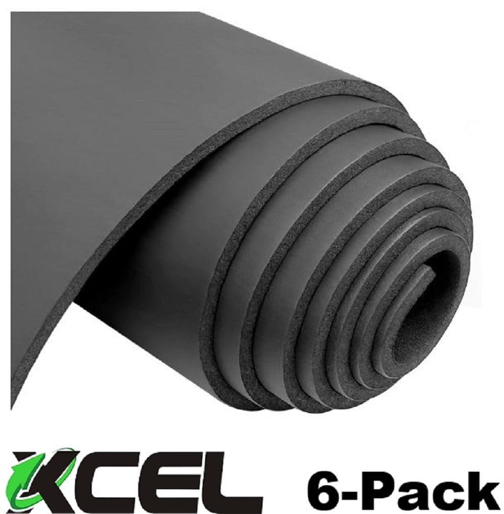 XCEL 6 Pack 24" x 12" x 1/8" Craft Foam Cosplay Foam Neoprene Rubber ...
