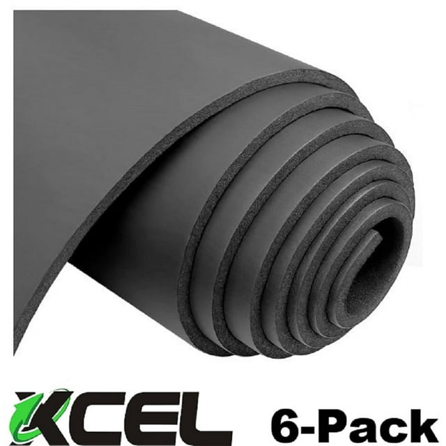 XCEL 6 Pack 24" x 12" x 1/8" Craft Foam Cosplay Foam Neoprene Rubber ...