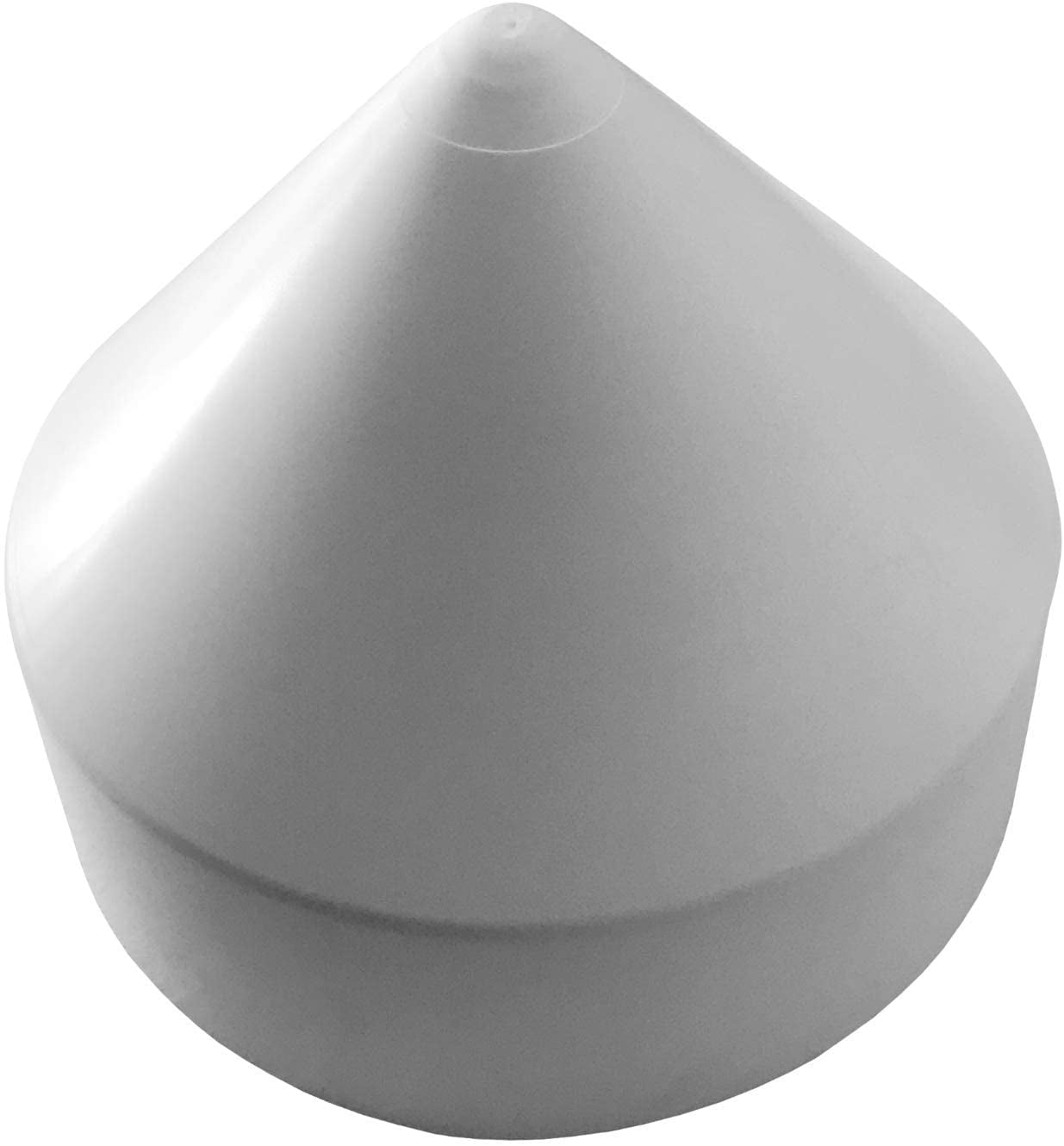 XCEL Piling Cap Cone White 4" - XCEL Marine 4" White Piling Cap Cone ...
