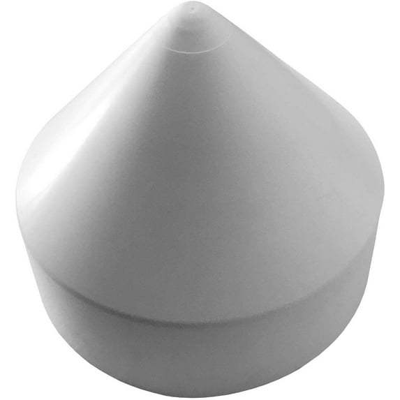 XCEL Piling Cap Cone White 4" - XCEL Marine 4" White Piling Cap Cone ...