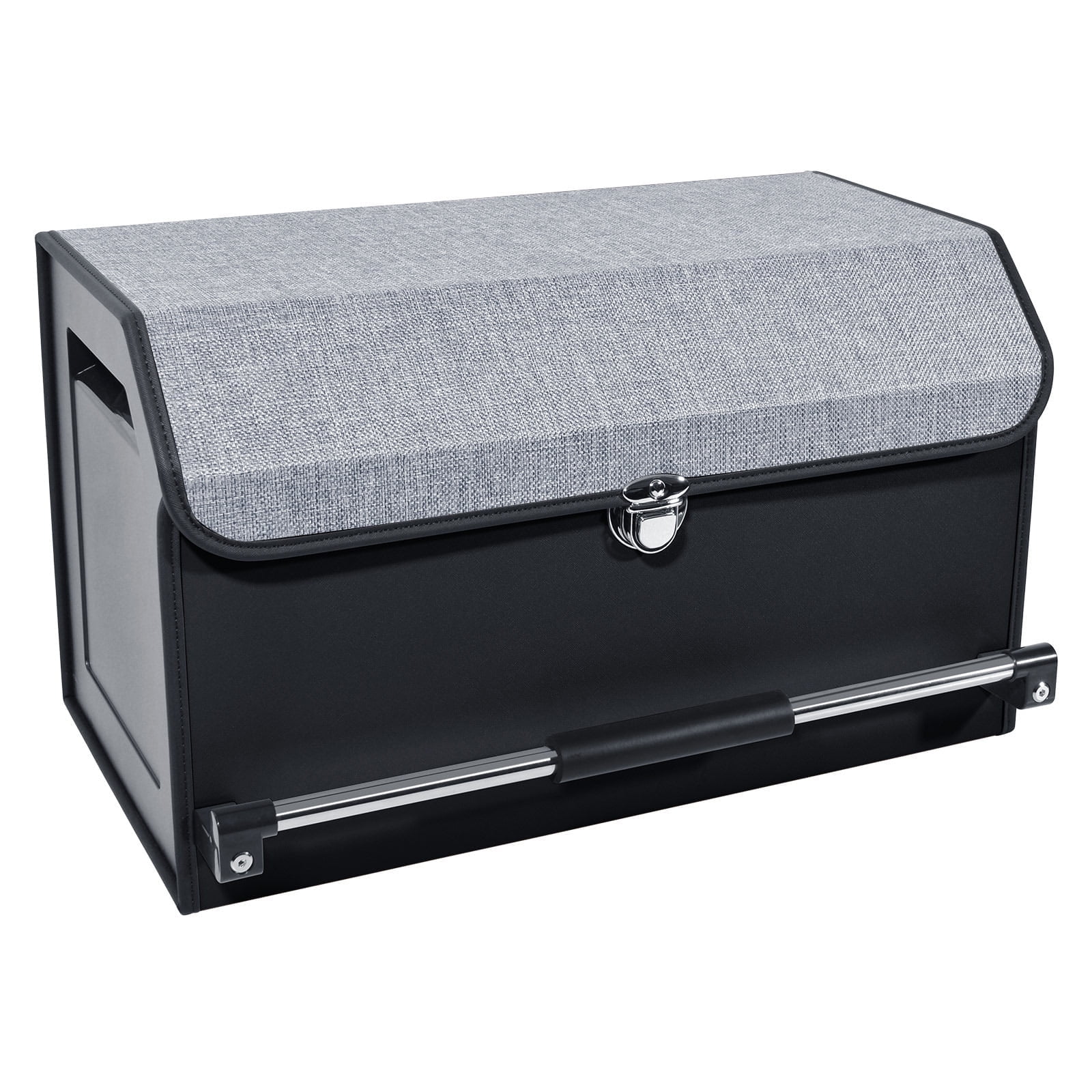 XCF Car Trunk Organizer, Collapsible Leather Vehicle Organizer with Lid ...