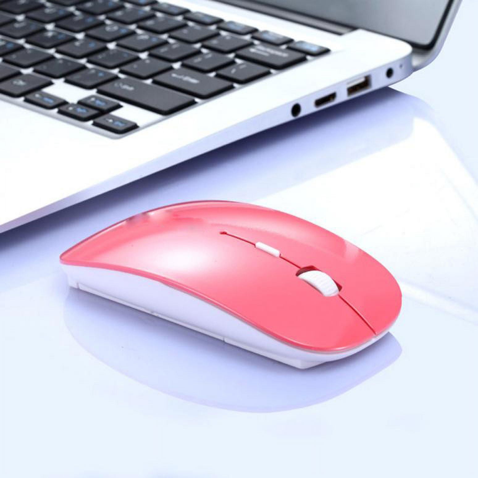 XCFYZK 2400 DPI 4 Button Optical USB Wireless Gaming Mice For PC Laptop ...