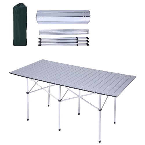 XCHANGM-Portable Folding Lightweight Aluminum Camping Picnic Table for ...