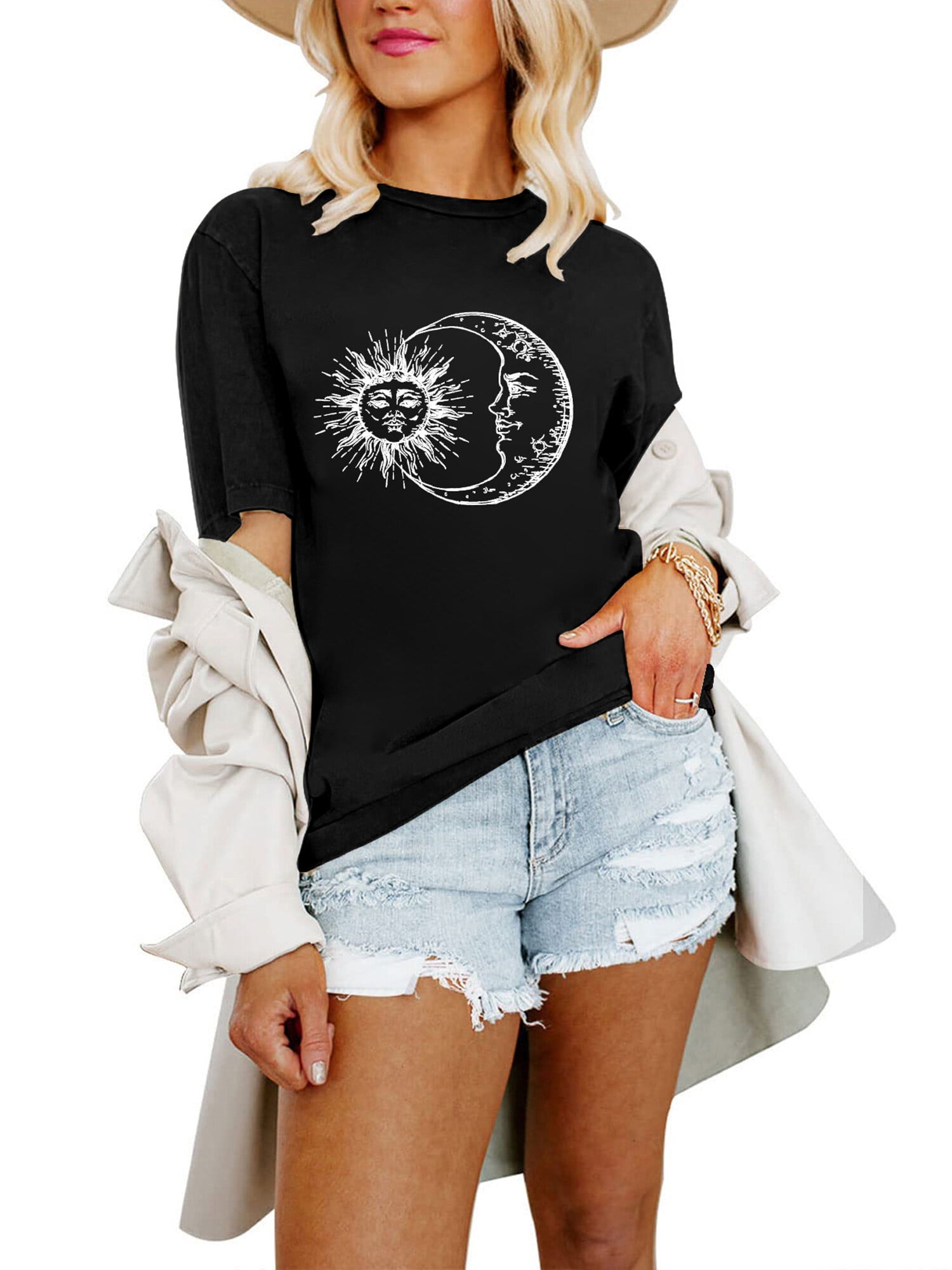 Anbech Be Kind Women Shirt Letter Graphic Tshirt Inspirational Summer ...