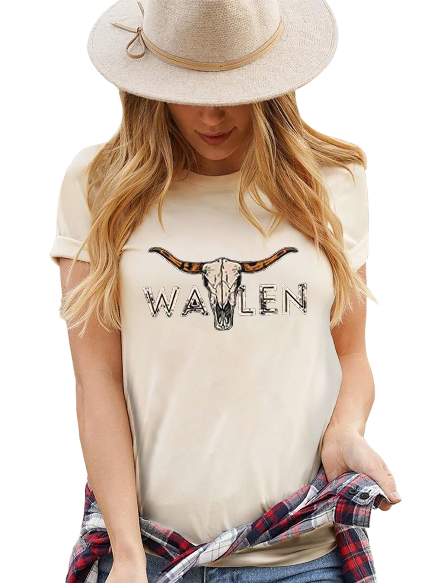 XCHQRTI Western Shirts Women Graphic Tees Casual Cowboy Rodeo Tshirts ...