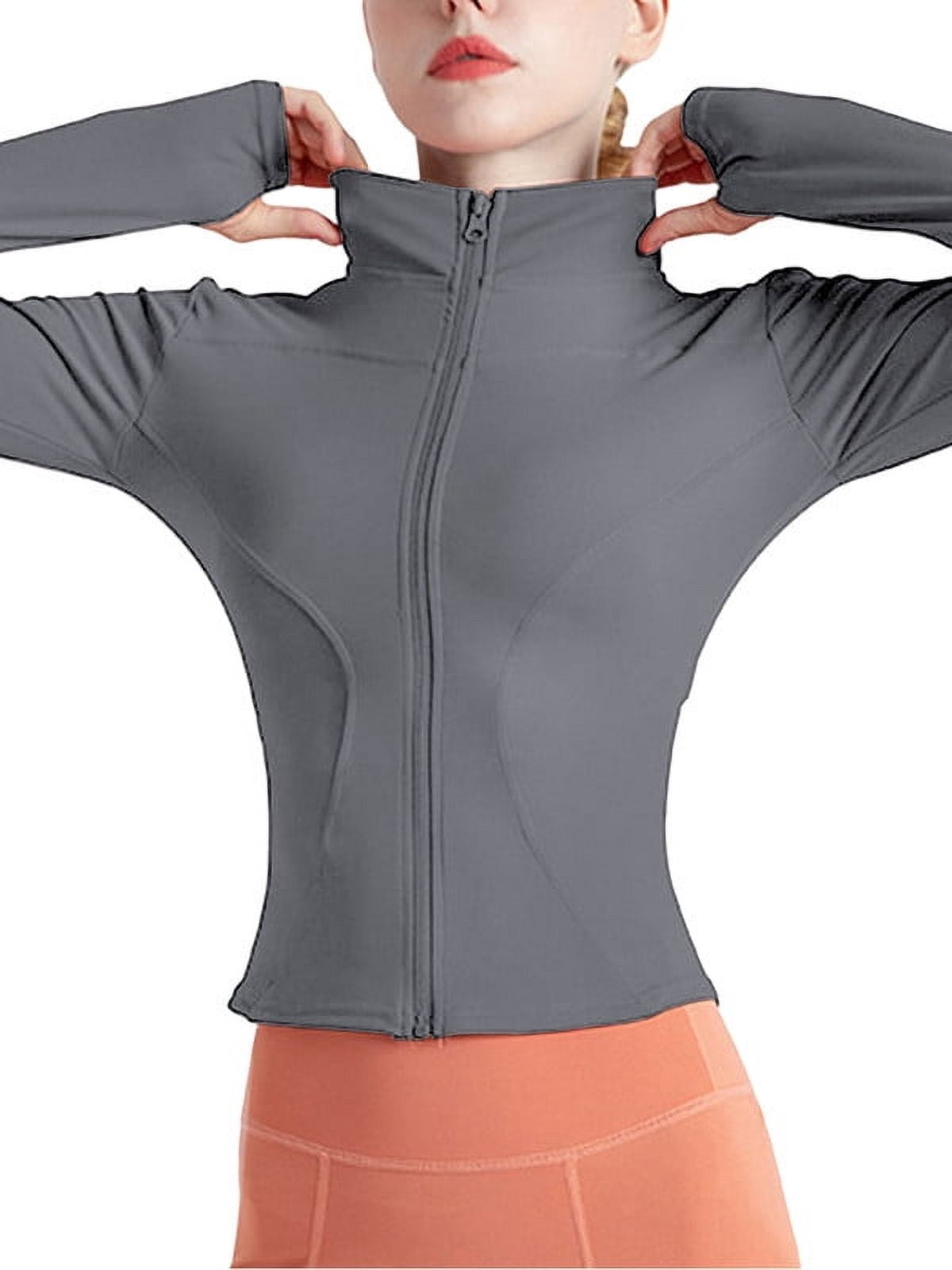 XCHQRTI Women's High Elasticity Yoga Jacket Quick Drying Sports Coat ...