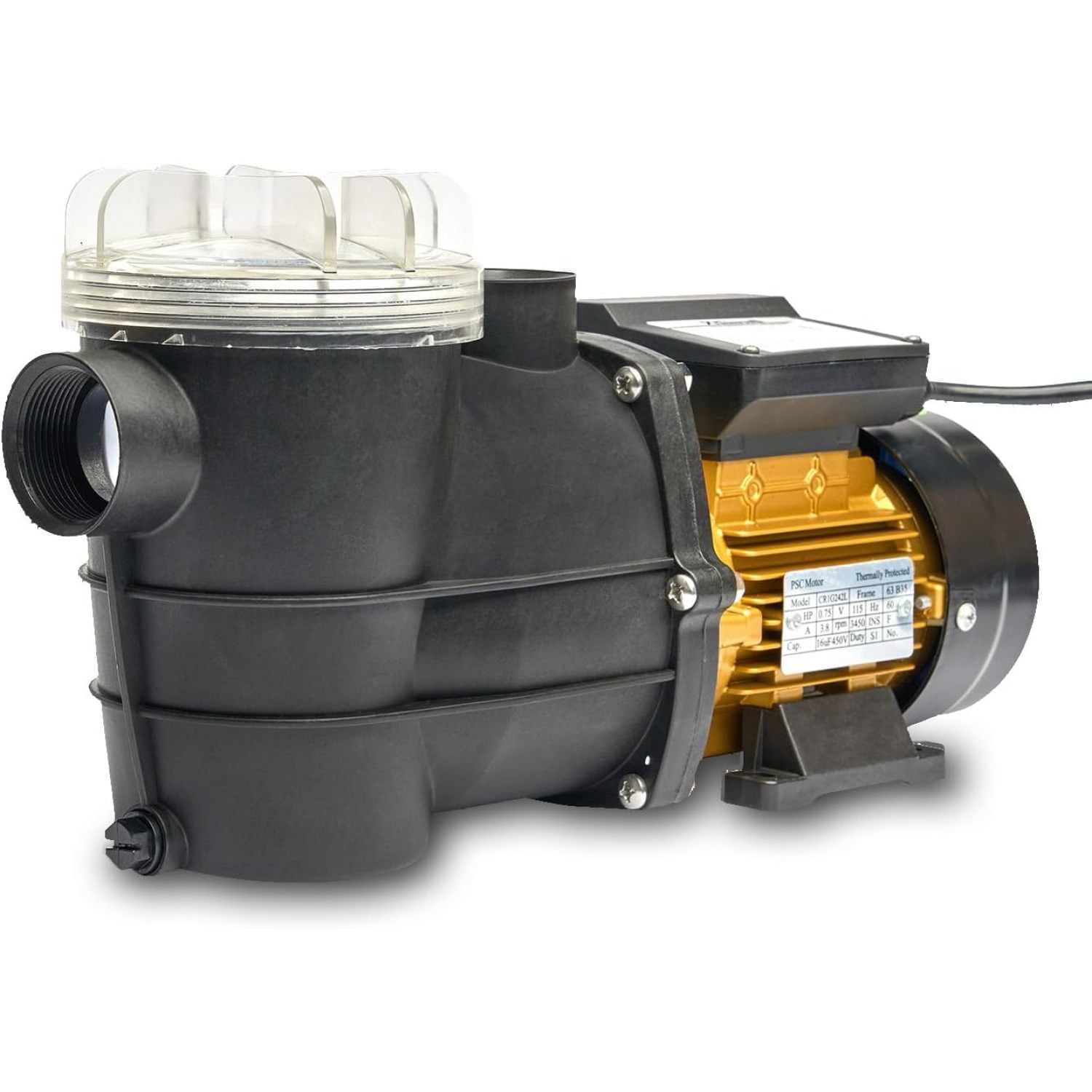 XCKF 3/4HP 2400GPH Pond DIY Self Primming for Above Ground Swimming ...