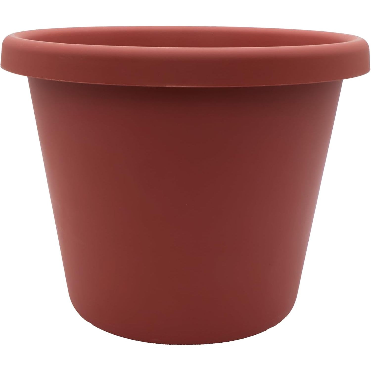 XCKF Classic Round Plastic Plant Pot w/Rolled Rim - Lightweight & UV ...