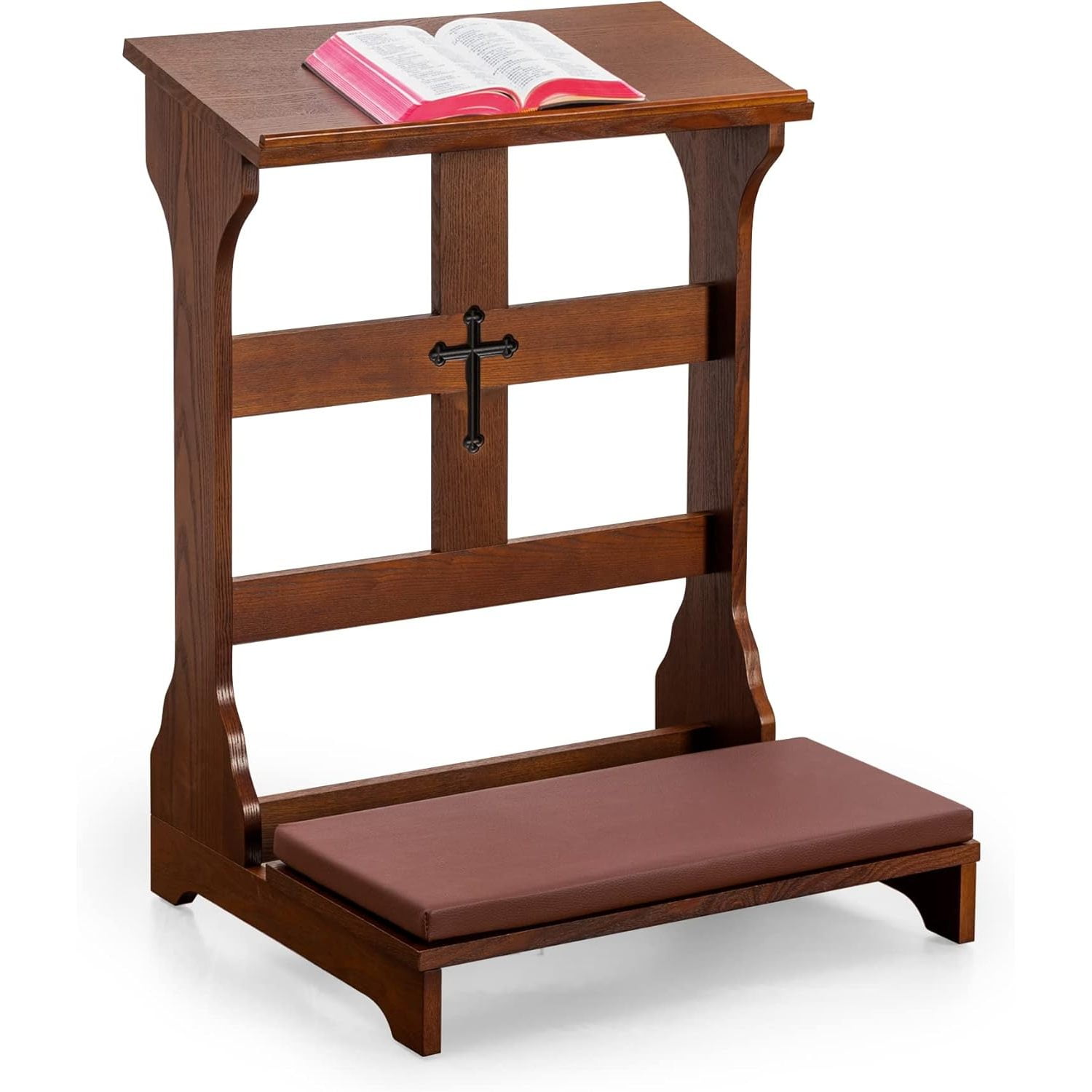 XCKF Prayer Bench Stool, Padded Kneeling Stool for Prayer, Wooden ...