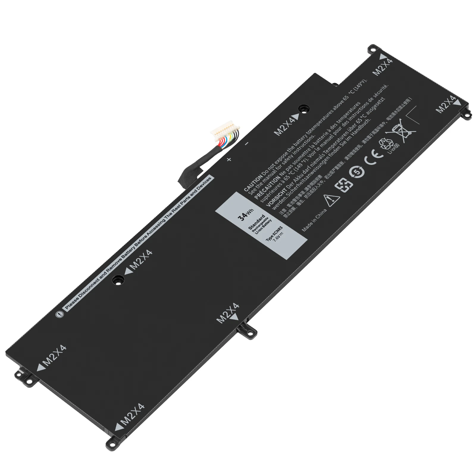 XCNR3 Battery For Dell Latitude XPS 13 7370 E7370 N3KPR 4H34M XCNR3 ...