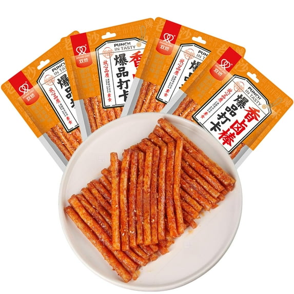 XCVFDVOR latiao spicy strips DEF29 - 108g 4-pack the ultimate la tiao experience for spicy food ...