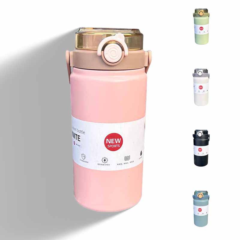 XCYT Large mug，33 oz stainless steel water bottle with straw and handle ...